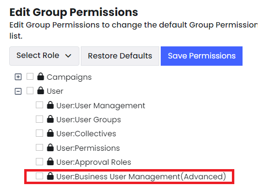 Business User Management (Advanced) Permission Overview – MetaCompliance