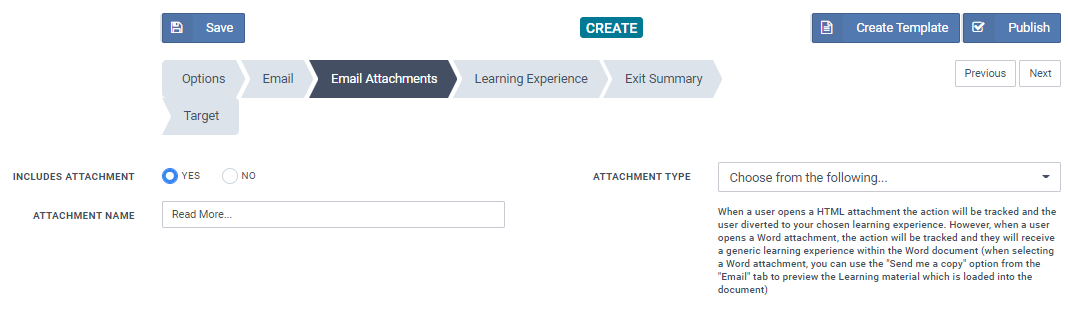 Add an Attachment to a Phish – MetaCompliance