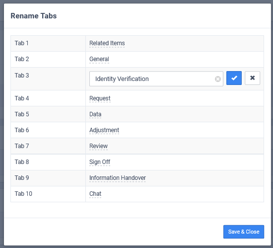 DSAR Register Management - How do I rename registers and tabs? – MetaCompliance